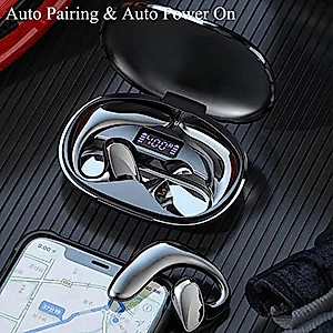 Luisport Open Ear Bluetooth Headphones Wireless Earbuds Bluetooth Earbuds Bluetooth Headphones Wireless Headphones Bluetooth Earphones Wireless Earphones(S900-Black)