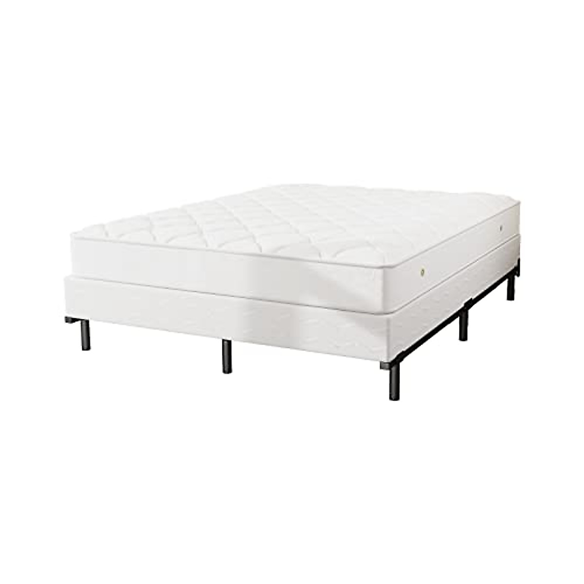 Kujielan Structurally Stable Black Bed Frame - 7 Inch Metal Bed Frame with Easy Disassembly and Long Life, King Size Bed Frame with 9 Legs for Support Without Taking Up Space and Easy to Move King