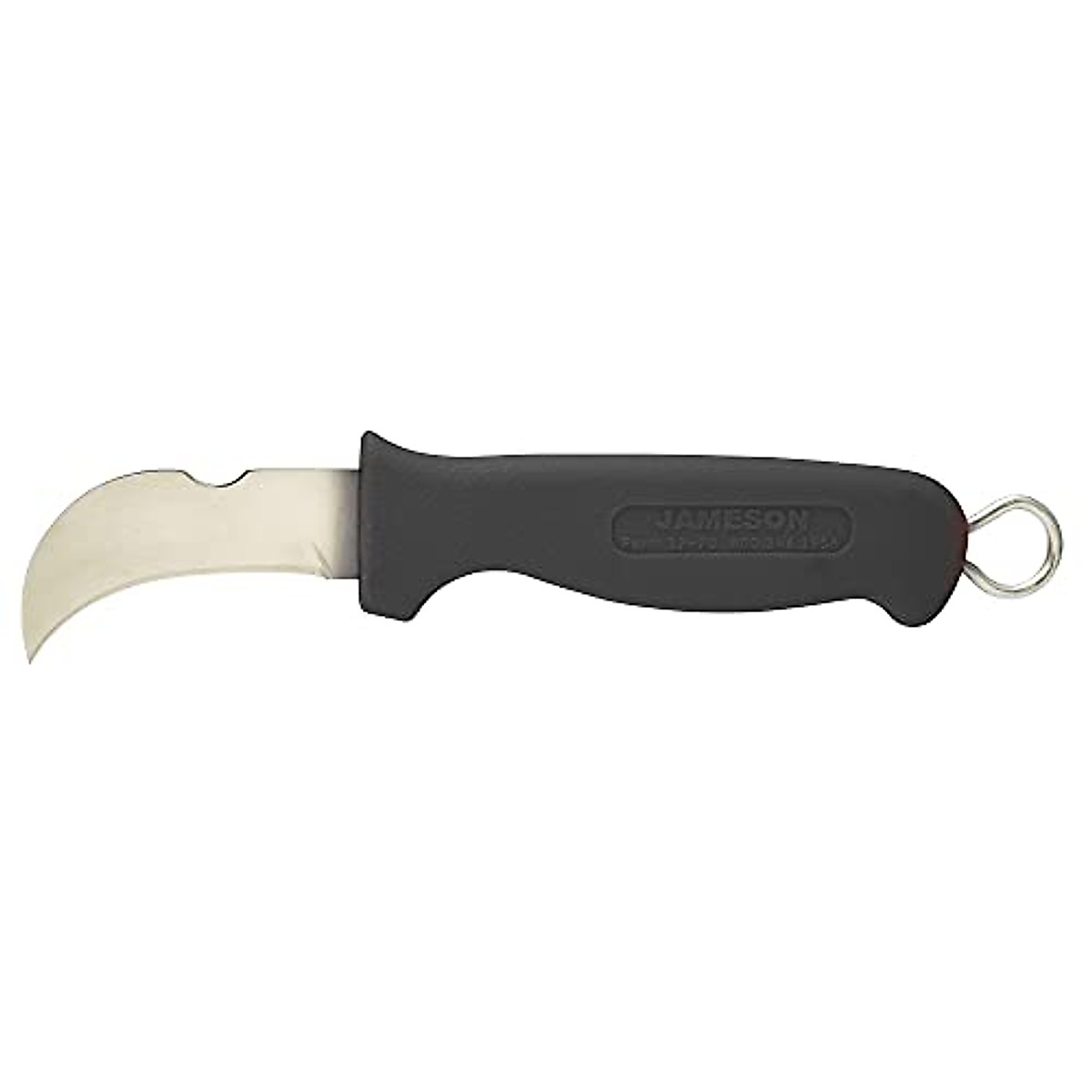 Jameson 32-70-C Hawkbill Cable Splicer Skinning Knife with Charcoal Handle