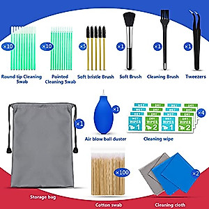 Cell Phone Cleaning Kit, Speaker Cleaner for iPhone, Charging Port Cleaning Tool, Electronic Cleaning kit, Compatible with Airpods Earbuds Camera USB C Lightning Port ipad (140PCS)