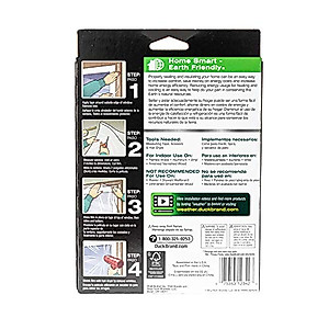 Duck MAX Strength Heavy Duty Insulating Film Window Kit, 3-Window, 62-Inch x 126-Inch, Indoor, 284351