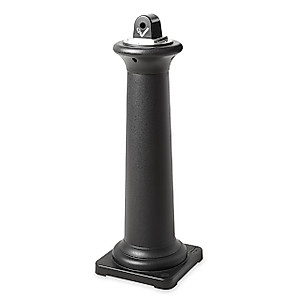 Rubbermaid Commercial Products FG9W3000BLA GroundsKeeper Tuscan Smoking Management Station, Silver, 38.4" x 13" x 13&quot