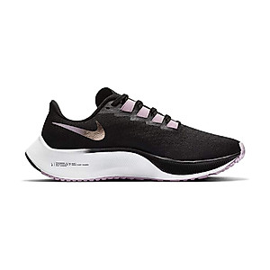 Nike Women Air Zoom Pegasus 37 Shoes Running, Black MTLC Red Bronze Lt Arctic Pink, 11.5