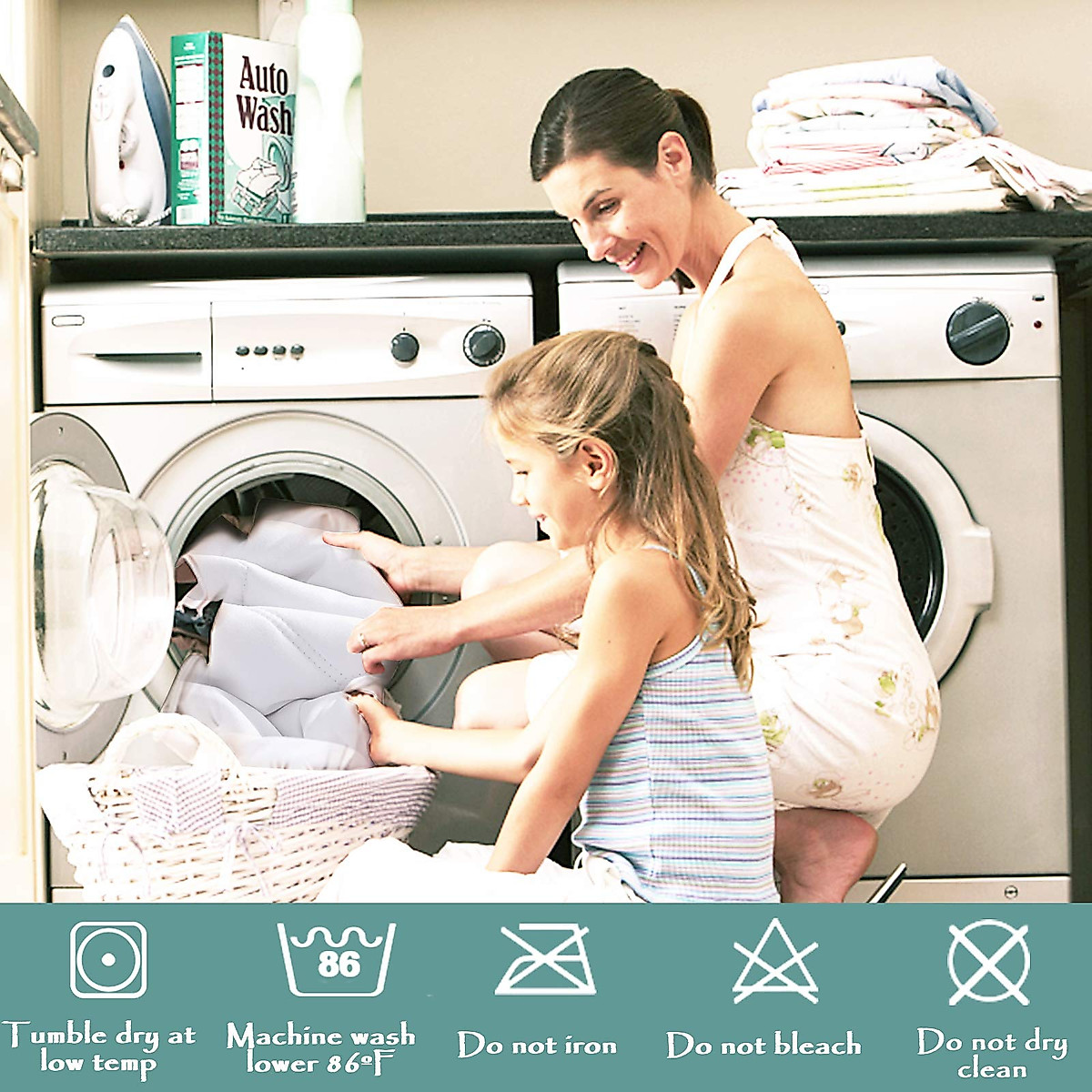 Full Quilted Waterproof Mattress Pad Cover,Soft Mattress Pad Cover, Waterproof Mattress Protector Stretches up to 16” Deep Pocket-Hollow Alternative Filling-Cooling Mattress Topper