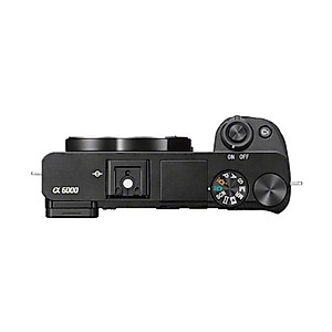 Sony a6000 mirrorless Camera Bundle 16-50mm F3.5-5.6 and 55-210mm F4.5-6.3 Lens, 32GB Card, case (Renewed)
