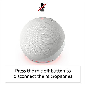 All-New Echo Dot (5th Gen, 2022 release) with clock | Smart speaker with clock and Alexa | Cloud Blue
