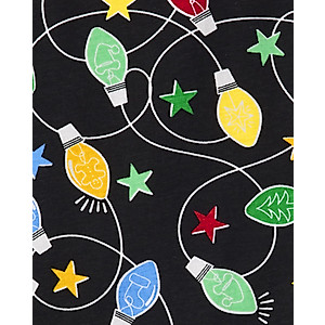 The Children's Place baby girls Family Matching Christmas Holiday Sets, Snug Fit 100% Cotton, Adult, Big Kid, Toddler, Pajama Set, Let It Glow, 8 US