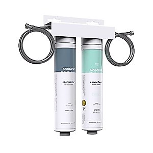 Woder WD-D-20M-ADV-DC Water Filtration System - Sediment Filter and Advanced Water Filter. Under-Sink Water Purifier. Removes Sediments, Sand, Scale, Chlorine, Lead, Contaminants and Odors - USA Made