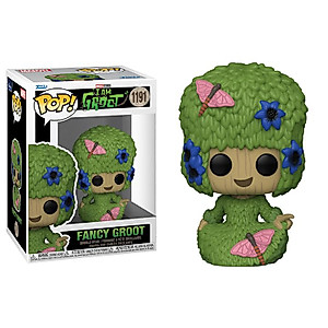 POP Marvel: I Am Groot - Fancy Groot Marie Hair Funko Vinyl Figure (Bundled with Compatible Box Protector Case), Multicolored, 3.75 inches