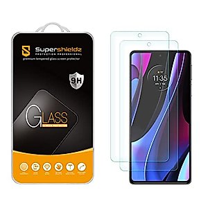 Supershieldz (2 Pack) Designed for Motorola Edge+ / Plus (2022 Model Only) and Motorola Edge+ / Plus 5G UW Tempered Glass Screen Protector, Anti Scratch, Bubble Free