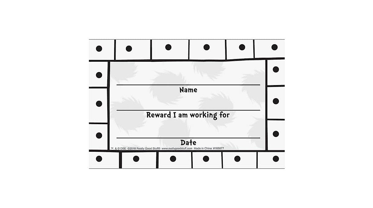 Dr. Seuss Reward Punch Cards - Engage Young Learners