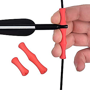 GPP 5 PCS Archery Bowstring Finger Saver QuickShot Finger Guard for Hunting or Bowfishing in 5 Colors