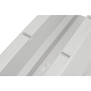 Bloomers Railing Planter with Drainage Holes – 24" Weatherproof Resin Planter – White