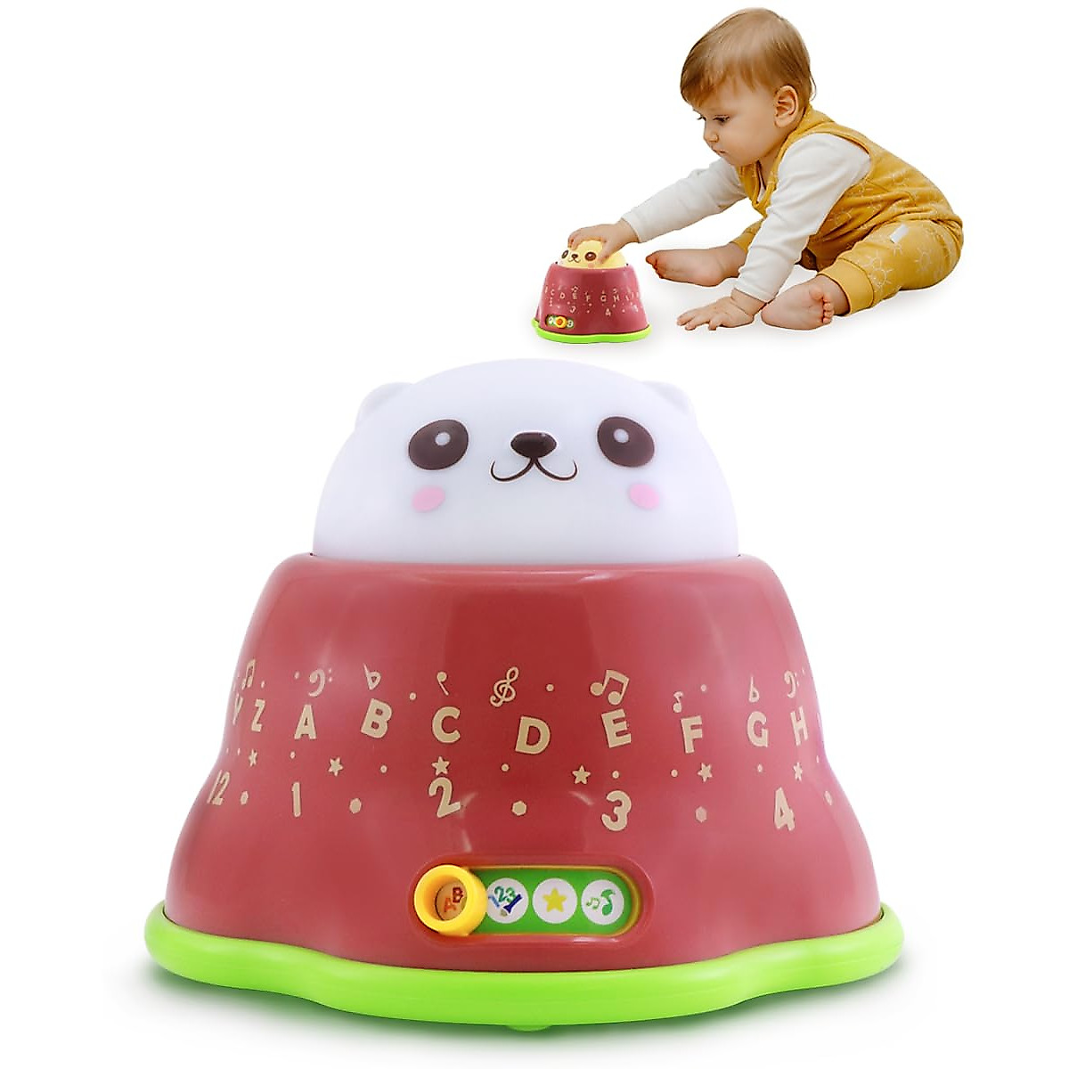 BEST LEARNING Whack and Learn Mole - Educational Interactive Light-Up Toy for Infants Babies Toddlers for 6 Month and up - First Baby Boy or Baby Girl Birthday Gift