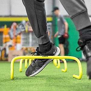 6" SPEED HURDLES - New & Improved Design for Agility Training [Set of 6] [Net World Sports]