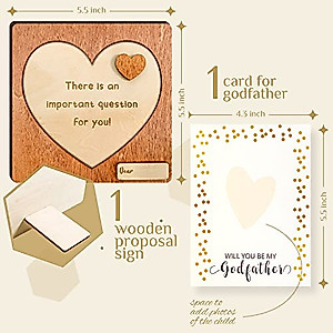 97 Decor Will You Be My Godfather Proposal Gifts - God Father's Proposal Gifts, Uncle Godfather Gifts from Godchild, Baptism Gifts for Godfather from Godson, Godfather Present Announcement Asking Card