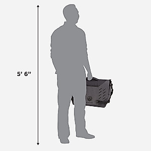 Allen Company Messenger Bag and Backpack with Laptop and Concealed Carry Pocket, Gray/Black