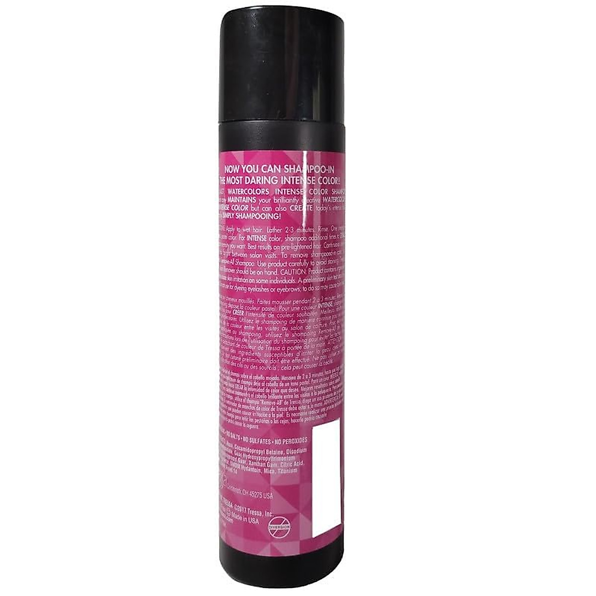 Watercolors INTENSE Semi Permanet Color Depositing Shampoo. Sulfate & Paraben Free to Maintain & Enhance Hair Color 8 fl oz - PINK