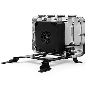 EK EKWB Quantum Kinetic FLT 80 Pump/Reservoir Combo, 4.72" x 3.15" x 2.2" DDC PWM, D-RGB, Plexi for Desktop