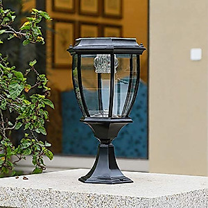 CDQYA Outdoor Pillar Lamp European Villa Wall Light Waterproof Home Garden Courtyard Light LED Street Garden Villa Lamp