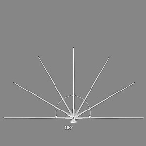UAYESOK VHF Marine Base Antenna 48 Inch Fiberglass Waterproof Boat Antenna W/7m RG-58U Cable Adjustable Ratchet Fixed Mount