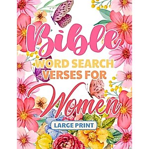 Bible Word Search Large Print Verses for Women