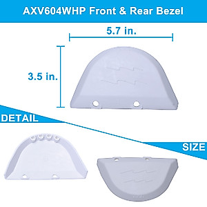 Wadoy AXV417WHP Pool Cleaner Kit Compatible with Hayward Navigator Pool Vac Ultra Pool Cleaners with AXV604WHP Front and Rear Bezels, AXV434WHP Flap, AXV414P Pod Shoes