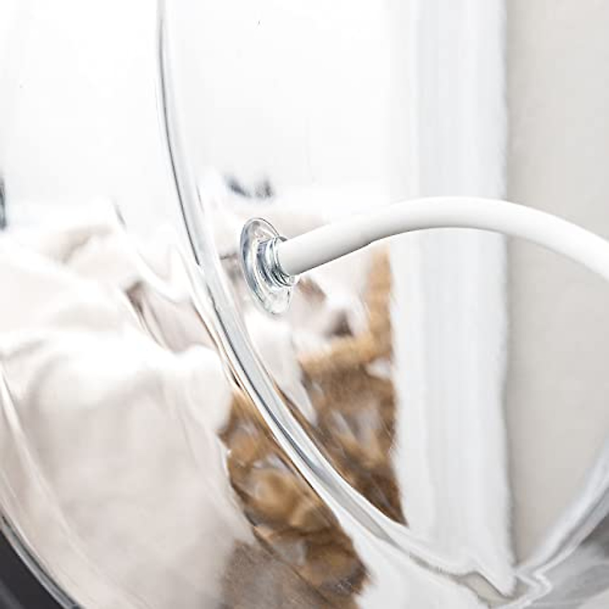 MYMOON HOME Front Load Washer Door Prop with Flexible Suction Cup and Magnetic Attachment, Improves Air Circulation to Reduce Odors, Fits Dryers and Dishwashers, Easy Install (White)