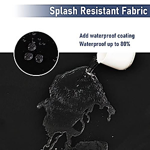 ROFIELTY Bench Cushion 45 inch, Bench Cushion for Indoor/Outdoor use Outdoor Swing Cushions, Waterproof and Durable Resistant Furniture Patio Cushion. (Black, 45×18×2.5)