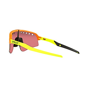Oakley Men's Oo9465 Sutro Lite Sweep Rectangular Sunglasses, Orange/Prizm Trail Torch, 39 mm