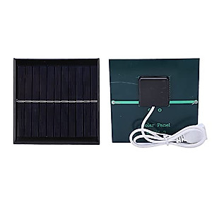 Portable Solar Charging Panel, 1W 5.5V Environmental Protection Outdoor Solar Panel Charger for Small Fans, Small Motors, LED Lights, Mobile Power, Mobile Phones, etc.
