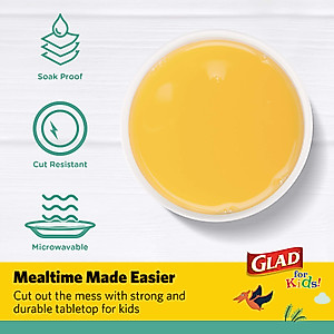 Glad for Kids Dinosaur Paper Cups|20 Count White Paper Cups with Dinosaur Design for Kids|Heavy Duty Disposable Paper Cups for Everyday, 9 Ounces, 20 Count|Dinosaur Birthday Supplies, Dinosaur Cups