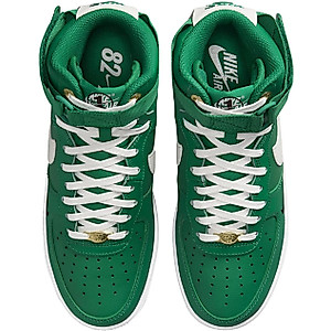 Nike Women's Air Force 1 '07 Mid Shoes, Malachite/Brown Basalt/Sail, 7