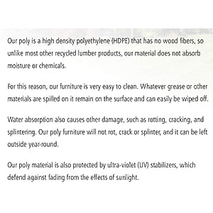 Weathered Wood-Poly Lumber Folding Adirondack Chair with Rolled Seating Heavy Duty Everlasting Lifetime PolyTuf HDPE - Made in USA - Amish Crafted