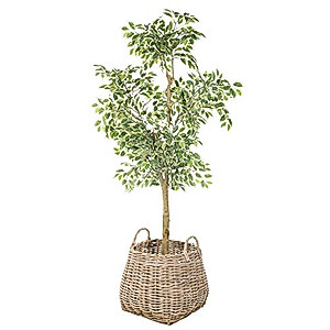 Kouboo Kobo Wicker Basket, Gray-Brown