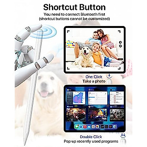 Stylus Pen for iPad with Magnetic Wireless Charging, Apple Smart Pen Colorful, iPad Pencil 2nd Generation Compatible with iPad Pro 11 in 1/2/3/4, iPad Pro 12.9 in 3/4/5/6, iPad Air 4/5, iPad Mini 6