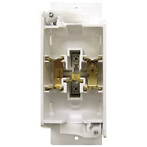 Pass & Seymour Mobile Home/RV White Self-Contained Rocker Switch w/Snap On Plate