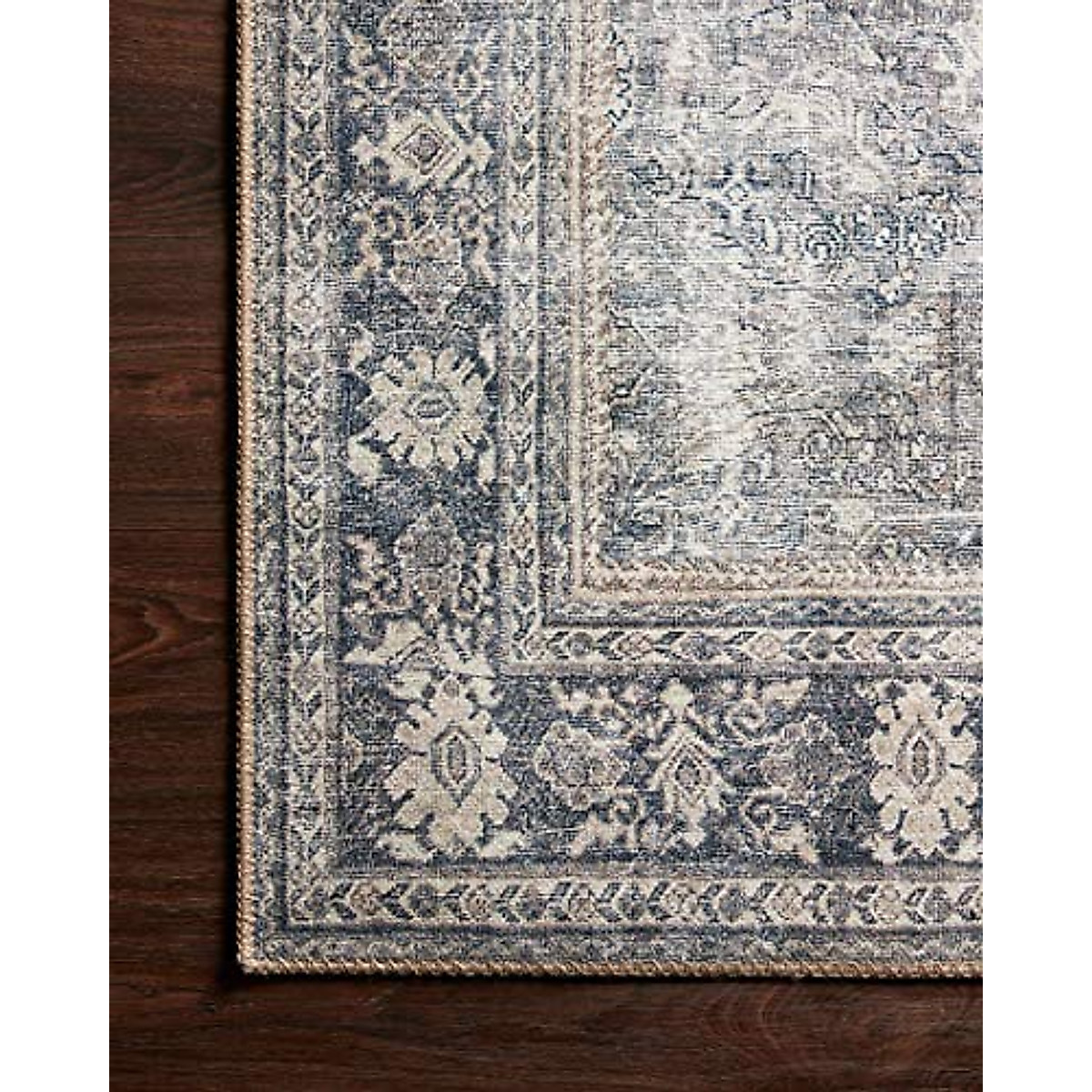 Loloi II Wynter Collection WYN-07 Grey/Charcoal, Traditional 8'-6" x 11'-6" Area Rug