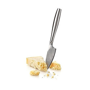 Boska Stainless Steel Cheese Knife - Copenhagen Nr.3 For All Types of Cheese - Multi-Functional Cheese Slicer - Handheld Slicer - Silver Non-Stick - Dishwasher Safe - For Kitchen Cooking