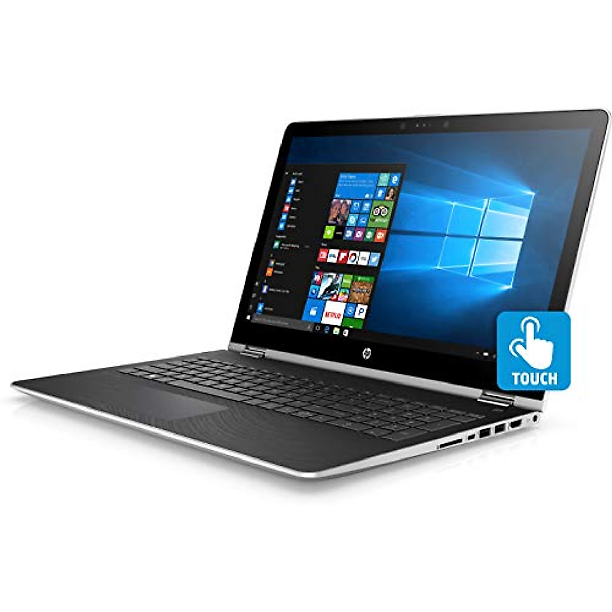 HP 15-br080wm X360 15.6" HD Touchscreen i5-7200U 2.5GHz 8GB RAM 1TB HDD Win 10 Home Mineral Silver