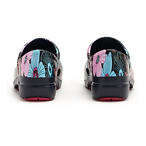 Anywear SR Angel Nursing Shoes Women- Clogs for Women & Men Chefs Kitchen Nurses Waterproof Non Slip Work Shoes Slip On Shoes Women, 7, Pewter Stylish Garden