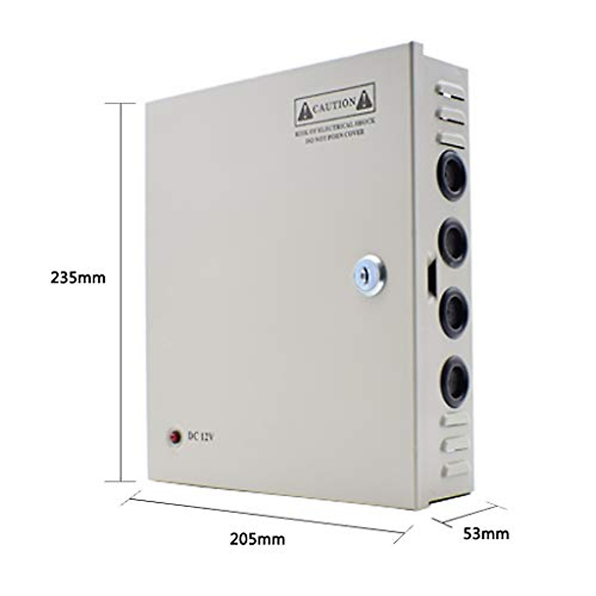 9CH Channel Port Distributed Power Supply Box Swithing Power Supply Output 12V 10 Amp for CCTV DVR Security System and Cameras