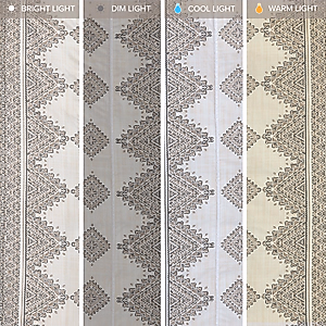 Madison Park King Duvet Cover Set, Boho Duvet Cover with Chenille Trims King Bedding Cover, All Seasons, Microfiber Bedding King Size, Pillow & Shams, Ibiza, King/Cal King, Black/Ivory 4 Piece