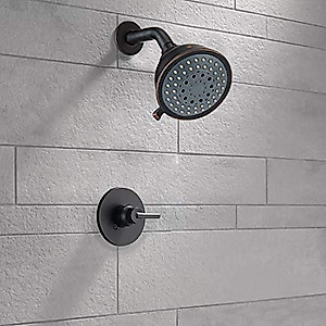 Voolan High Pressure Shower Head - 5 Function Rain Shower Head - Comfortable Shower Experience Even at Low Water Flow - Oil-Rubbed Bronze