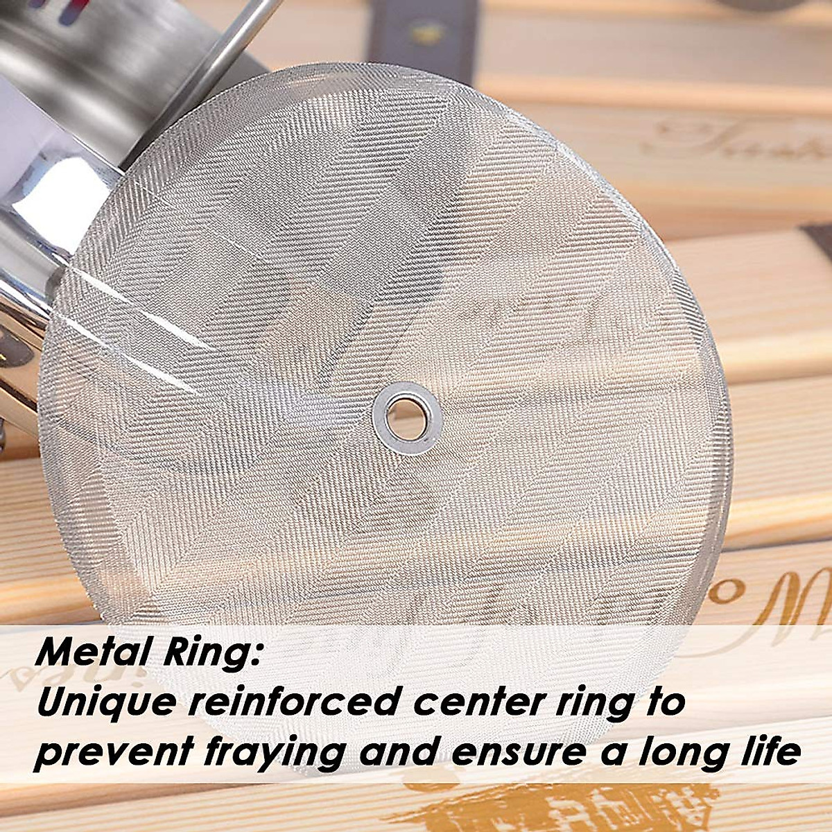 4 Pack French Press Replacement Filter Screen, findTop 4 Inch Stainless Steel Mesh Replacements for 1000 ml / 34 oz / 8 cup French Press