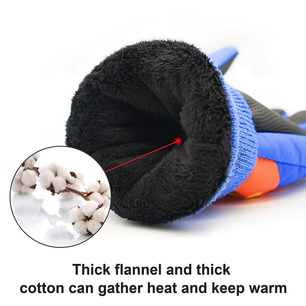 AMZTNLL Kids Winter Snow Ski Gloves Waterproof Cute Warm Gloves for Boys Girls Snowboard Gloves Outdoor Gloves Windproof