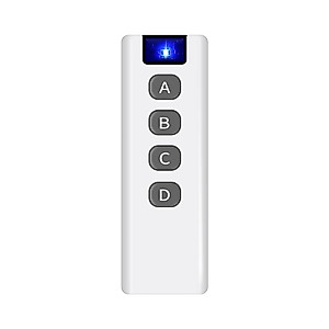 CIRONI 433Mhz Transmitter Remote Control Universal Wireless 4 Buttons Learning Code for Light Switch Gadgets Gate Garage Door Opener