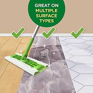 Swiffer Sweeper Dry Sweeping Pad Refills, Hardwood Floor Mop Cleaner Cloth Refill, Gain Scent, 32 Count