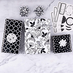 MAYPLUSS Wrapping Paper Roll - Mini Roll - 17 inch X 120 inch Per roll - 3 Different Easter Design - Pink/blue/yellow (42.3 sq.ft.ttl)