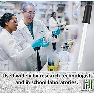 Set of 12 pc Glass Pipette Pipet Medicine Eye Droppers for Essential Oils and Science Laboratory (3" Straight)